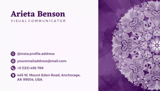 Printable Mandala Business Card Templates for Creative Brands
