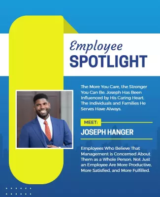 Free Spotlight Flyer Templates for Employee & Student Recognition