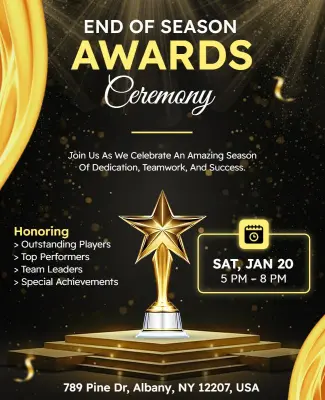 Award Flyer Templates – Free & Customizable Designs