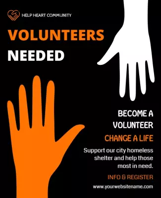 Volunteers Poster Templates - Free to Edit Online