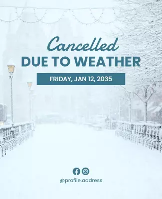 Free Weather Flyer Templates for Closures & Cancellations