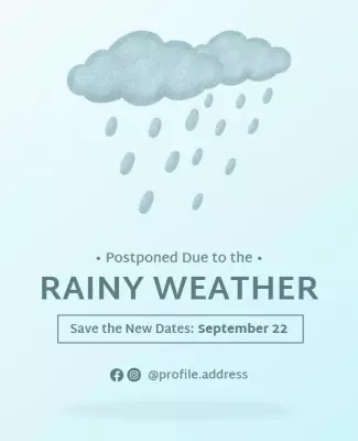 Printable Weather Flyer Templates for Closures & Cancellations
