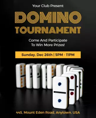 Customizable Game Night Flyer Templates for Family & Tournaments