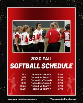 Softball Flyer Templates – Easy to Edit & Quick Download