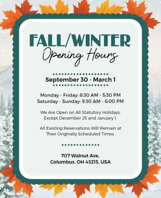 Opening Hours Flyer Templates – Free & Editable | DesignWiz