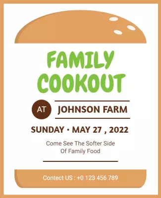 Cookout Flyer Templates – Editable & Printable | DesignWiz