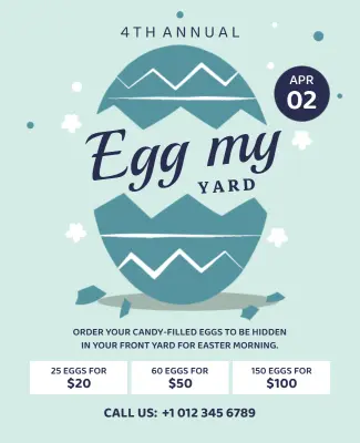 Free Egg My Yard Flyer Templates – Customize, Download & Print