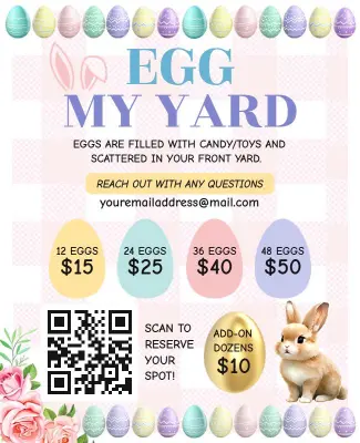 Free Egg My Yard Flyer Templates – Customize, Download & Print