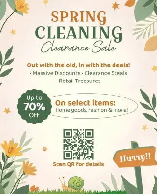Free Spring Cleaning Flyer Templates for Services & Sales