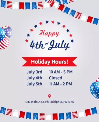 4th of July flyer templates | Free to Customize & Download