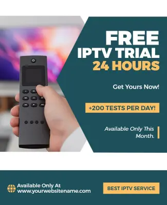 Free IPTV Flyer Templates for Subscription & Streaming Services