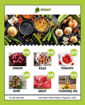 Customizable Supermarket Flyer Templates for Sales & Events