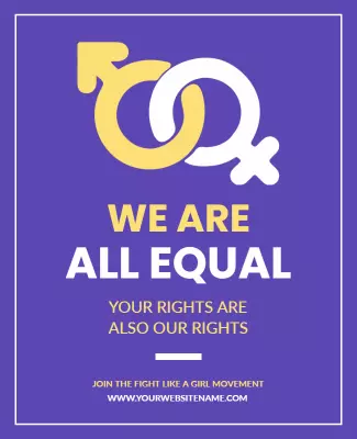 Free Gender Equality Flyer Templates for Awareness & Events