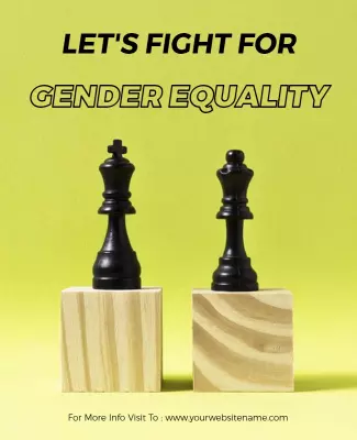 Free Gender Equality Flyer Templates for Awareness & Events