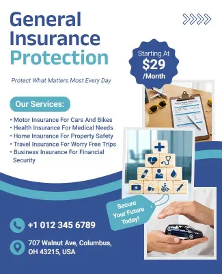 Insurance Poster Templates - Free to Edit & Print Online