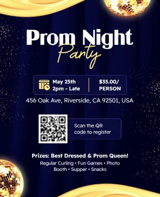 Prom Flyer Templates | Free & Editable Online