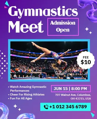Gymnastics Poster Templates - Ready to Download & Print