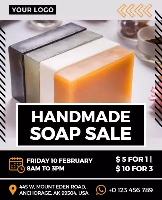 Free Soap Flyer Templates for Sales & Workshops