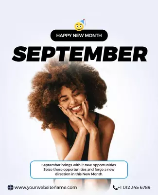Customizable Happy New Month Flyer Templates for All Months