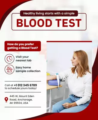 Free Blood Test Flyer Templates for Health Screenings