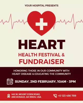 Free Heart Health Flyer Templates for Awareness & Prevention