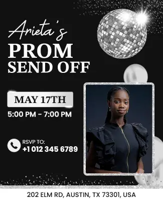 Prom Send Off Flyer Templates | Free, Editable & Ready to Print