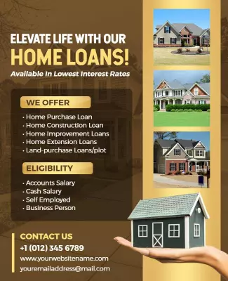Loan Flyer Templates – Editable & Printable | DesignWiz
