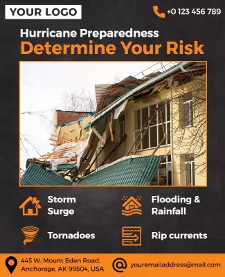 Hurricane Flyer Templates for Safety and Relief