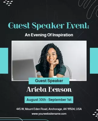 Guest Speaker Flyer Templates for Conference and Events