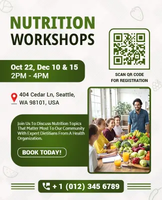 Nutrition Flyer Templates – Editable & Printable | DesignWiz