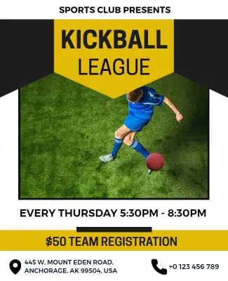 Kickball Flyer Templates – Quick Edits & Free to Use