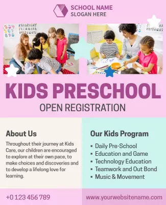 Preschool Flyer Templates - Free & Editable Designs