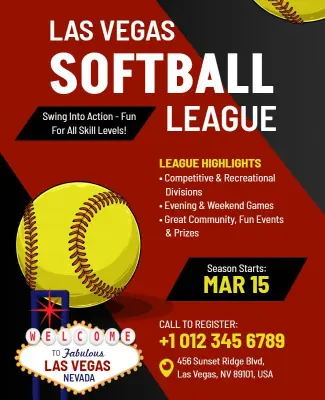 Softball Flyer Templates – Easy to Edit & Quick Download