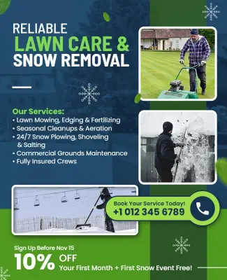 Free Snow Removal Flyer Templates for Services & Pricing