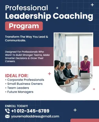 Coaching Flyer Templates - Free to Edit, Download, & Print