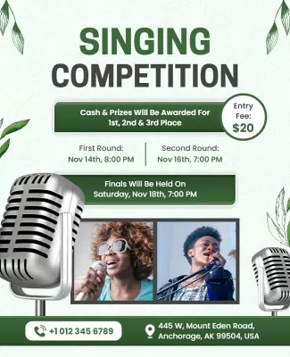 Competition Flyer Templates | Free to Customize & Download