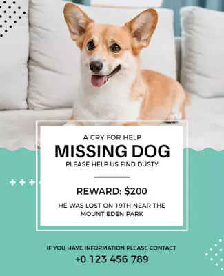 Free Lost Dog Flyer Templates – Customize, Download & Print