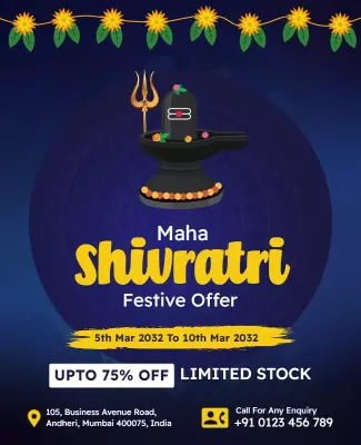 Free Mahashivratri Flyer Templates for Events & Celebrations