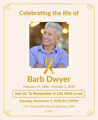 Celebration of Life Flyer Templates - Free & Printable Designs