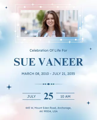 Funeral Flyer Templates | Free, Editable & Printable