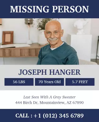 Missing Person Flyer Templates - Free, Editable & Printable