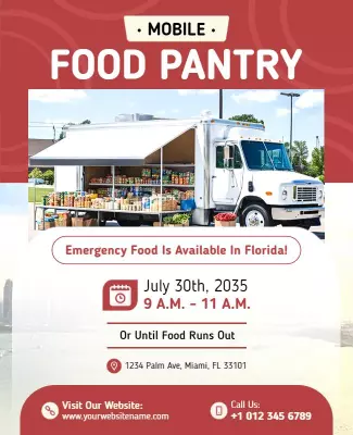 Free Food Pantry Flyer Templates for Events & Donations