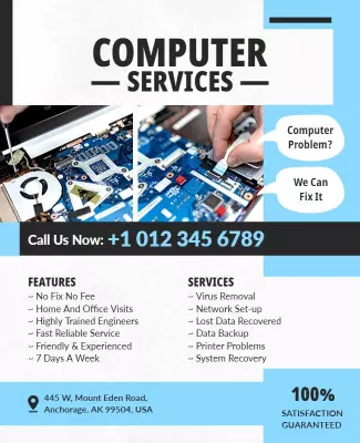 Computer Poster Templates - Personalize, Print & Share Easily