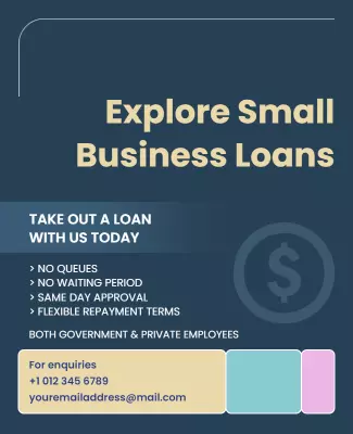 Loan Poster Templates - Editable for Finance and Lending Ads
