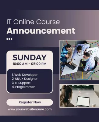 Announcement Poster Templates - Create Announcement Poster Free