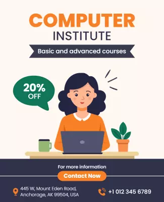Computer Poster Templates - Personalize, Print & Share Easily