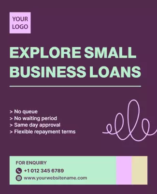 Loan Poster Templates - Editable for Finance and Lending Ads