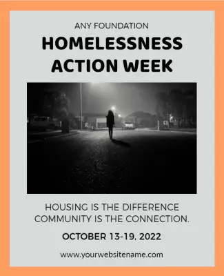 Homelessness Poster Templates | Free, Editable & Print-Ready
