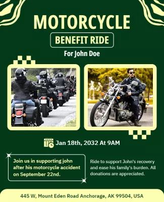 Motorcycle Flyer Templates for Motorbike Events and Promotions