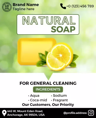 Free Soap Flyer Templates for Sales & Workshops